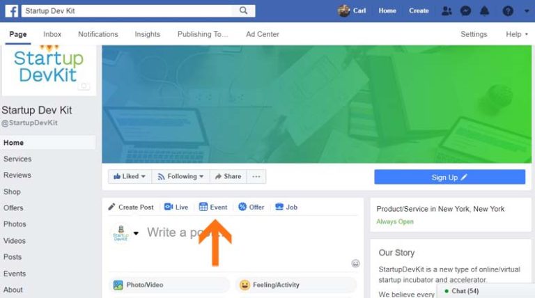 How to Create Events on Facebook - StartupDevKit