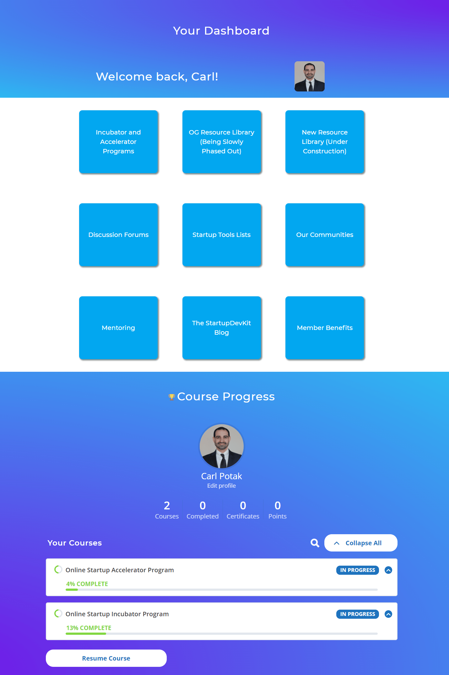 Accelerator Platform Tour - StartupDevKit